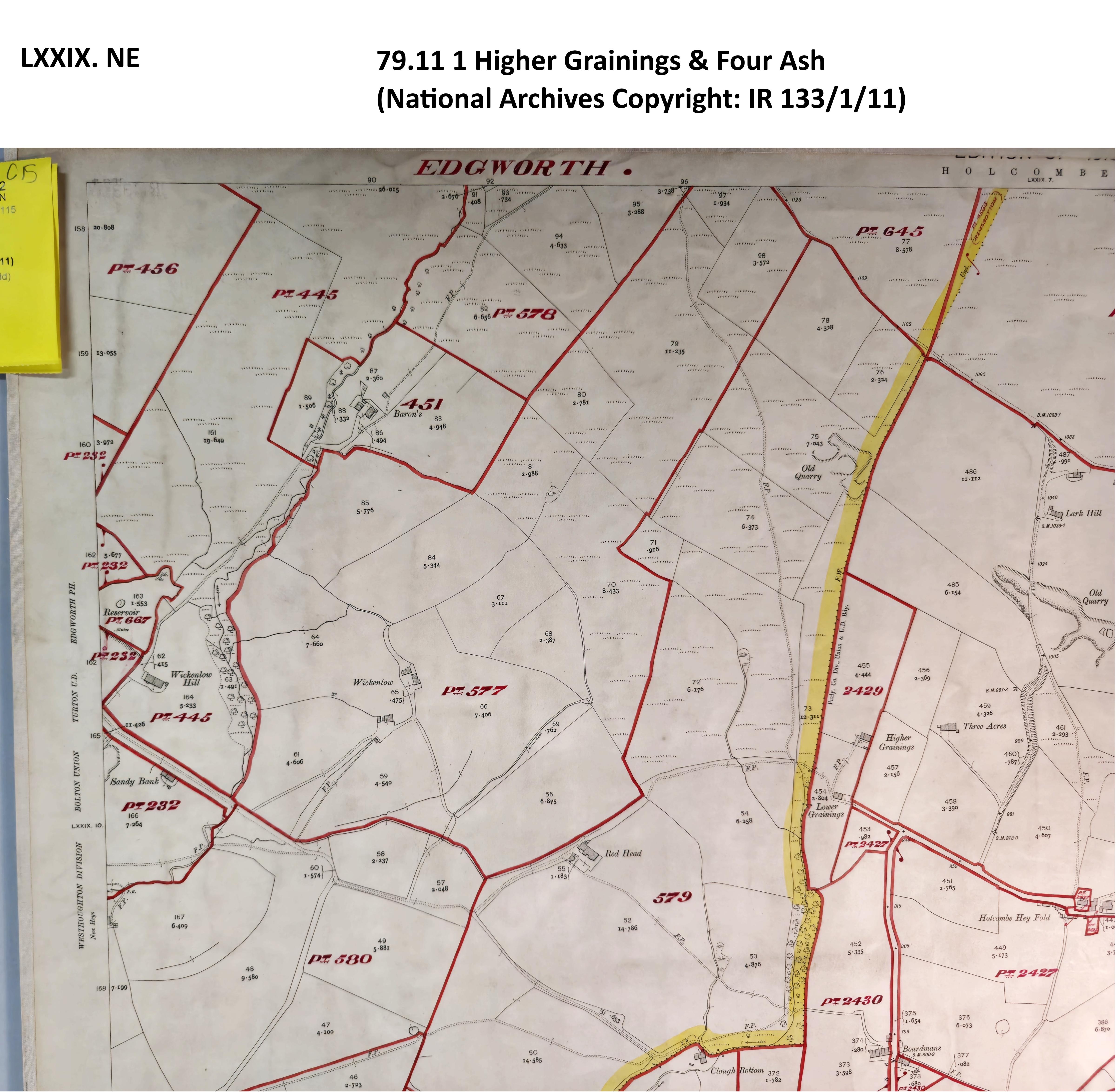 Field Books Map Search – Ramsbottom Heritage Society